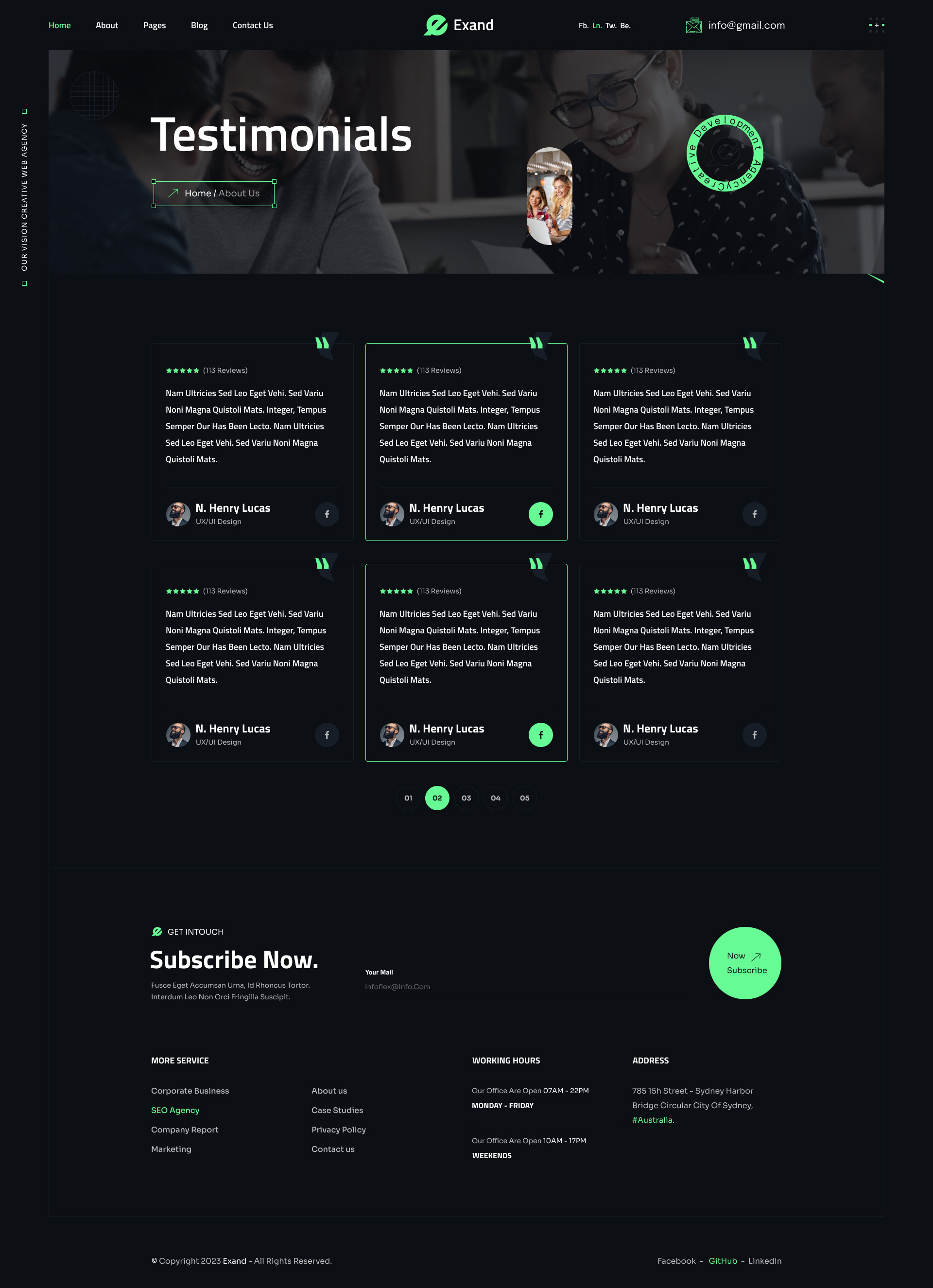 Exand - Creative Agency Figma Template by creativemela | ThemeForest